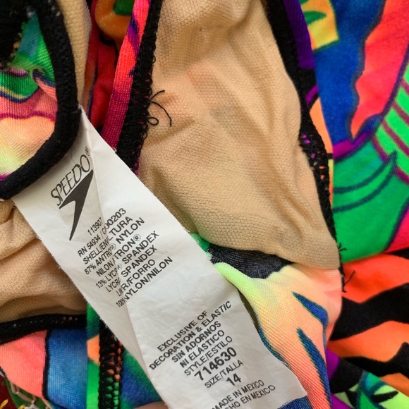 Speedo | Swim | Speedo Neon Exotic Fish Bathing Suit | Poshmark